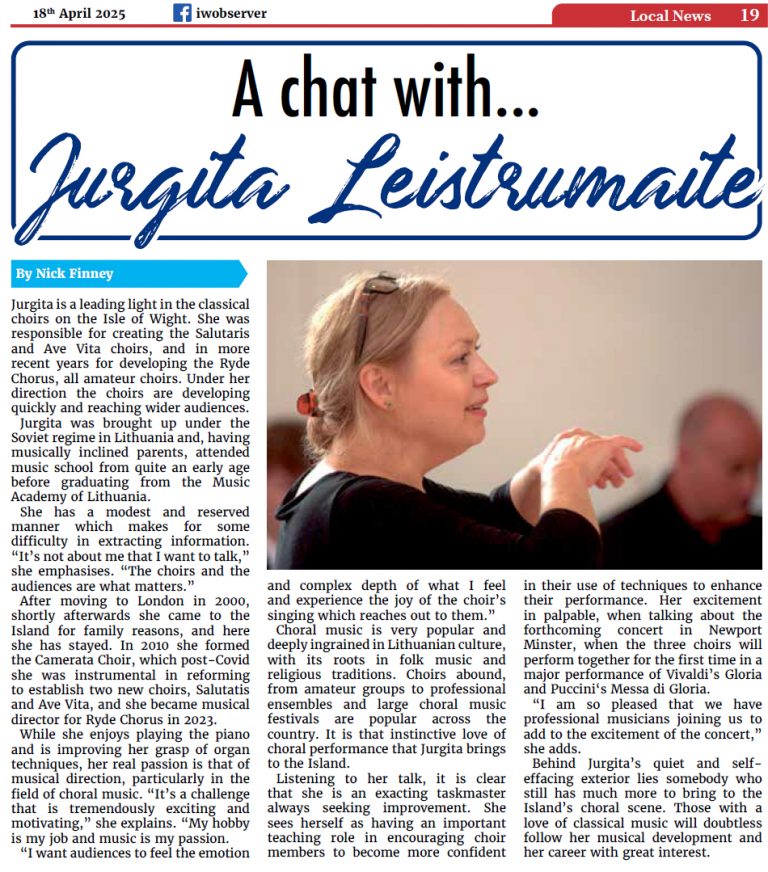 Interview with Jurgita | Ryde Chorus